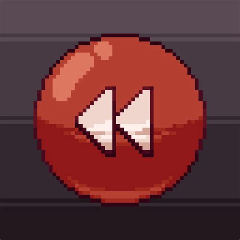 Pixilart Rewind Button By Polar34
