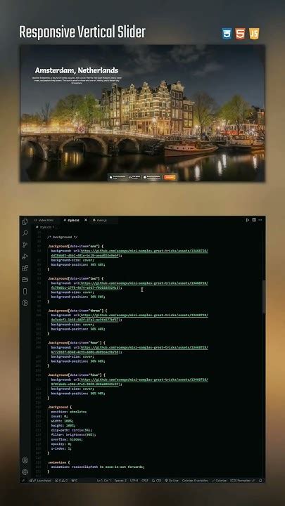 Responsev Slider Code In Html Or Css Codingin17 Shorts Youtube
