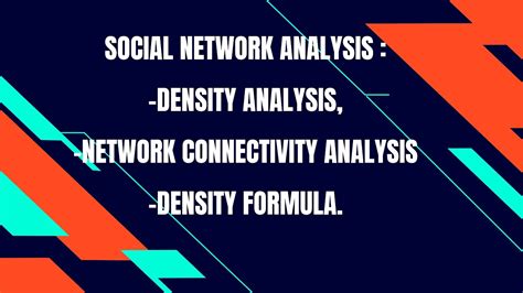 Density Analysis In Social Network Analysis How To Calculate Densisty Of Social Network Youtube
