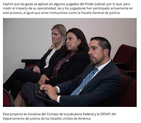 Trabajo Conjunto Del Pjedomex Y El Departamento De Justicia De Estados