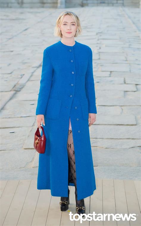 시얼샤 로넌 ‘아름다운 블루 코트 구찌 패션쇼 [hd포토] 최규석 기자 톱스타뉴스