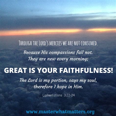 Faithfulness Of God