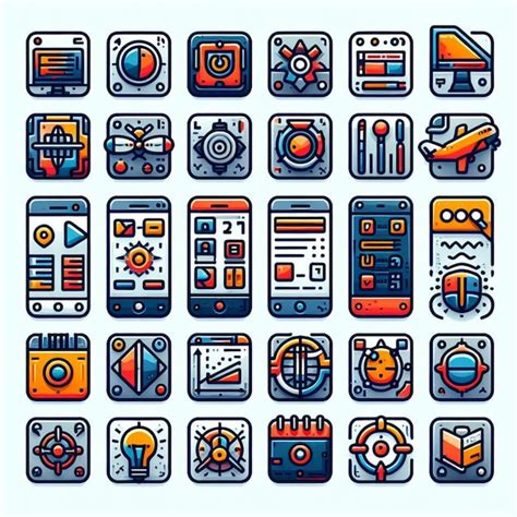 Premium Photo A Most Used Webdesign Icons Three Sizes Ui Set Vector Illustration