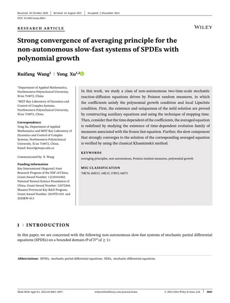 Strong Convergence Of Averaging Principle For The Non‐autonomous Slow