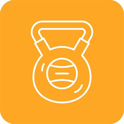 케틀벨 아이콘 프리미엄 벡터