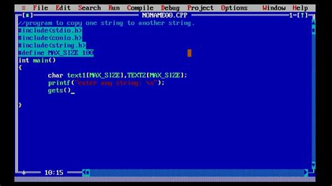 35copy String To Another String Turbo C Youtube