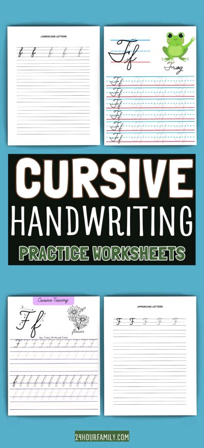 How To Write A Cursive F Free Printable Hourfamily Com