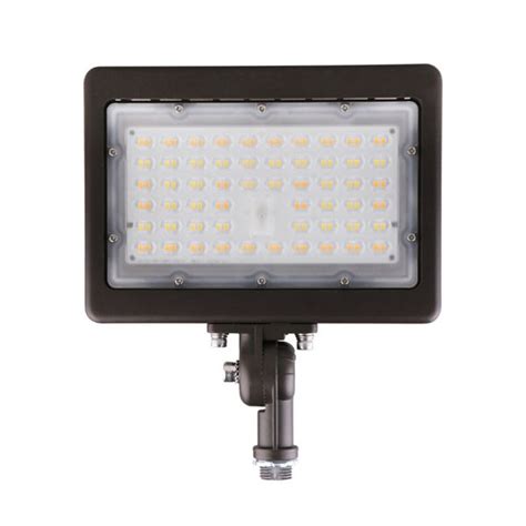 50 Watt Led Slim Flood Light Fixture With Knuckle Mount Cct Adjustable