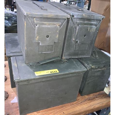 Six Army Ammo Boxes