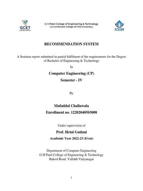Recommendation System Pdf Computing Information Science