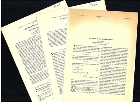 1 The Meson Theory Of Nuclear Forces 2 The Meson Theory Of Nuclear Forces I General Theory 3