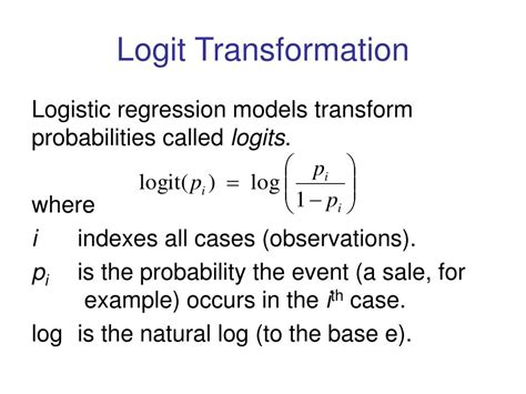 Ppt Logistic Regression Powerpoint Presentation Free Download Id