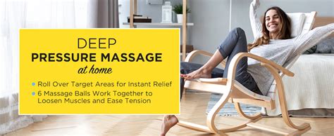 Cervical Spine Neck Massager Roller6 Balls Massage Point Roller Deep Preesure