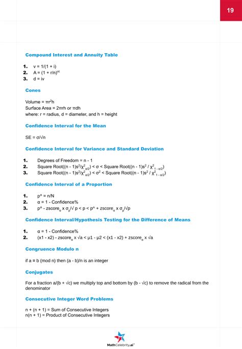 The Complete Math Shortcut Guide Formulas Unveiled Math Celebrity