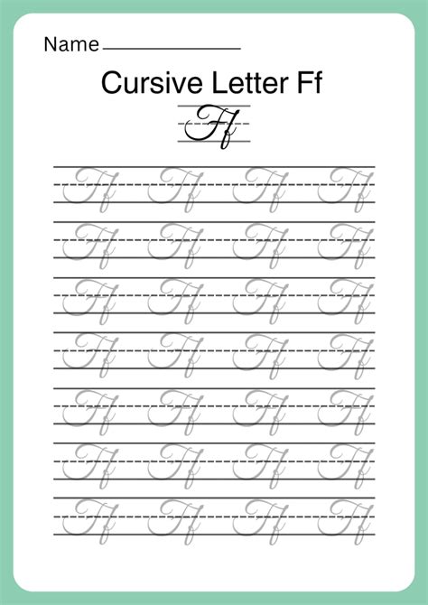 Cursive Writing Worksheets From A To Z With Free PDF