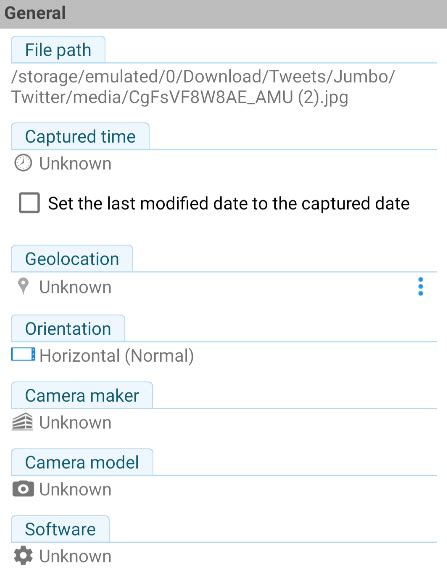 how to view and edit photo exif data on android