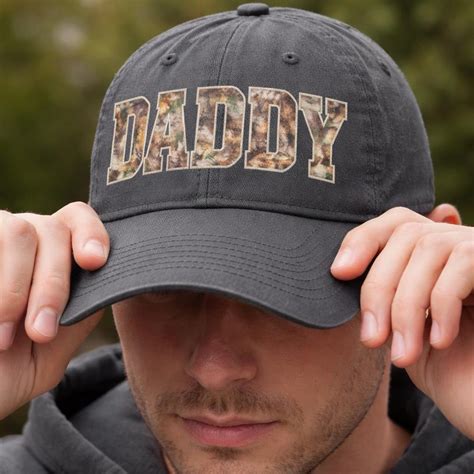 Custom Daddy Camouflage Dad Cap Custom Realtree Lettering Embroidered