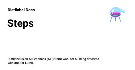 Steps Distilabel Docs
