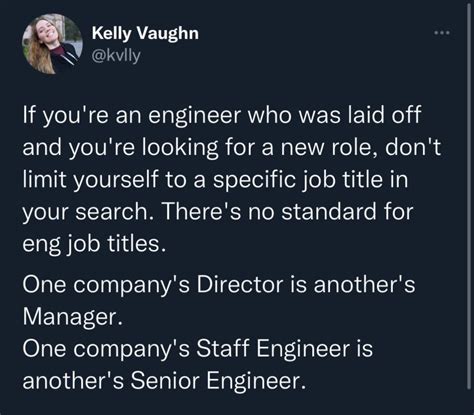 kelly vaughn on linkedin layoffs jobhunt engineering jobsearch recruiting 22 comments