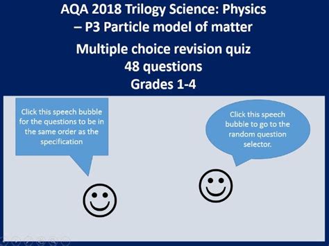 New 2018 Aqa Gcse Physics Trilogy Science P3 Particle Model Of Matter