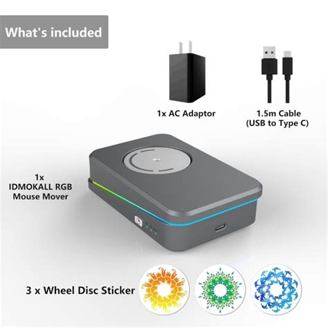 Other Mouse Jiggler Undetectable Mouse Mover Device Rgb Jiggler Mouse