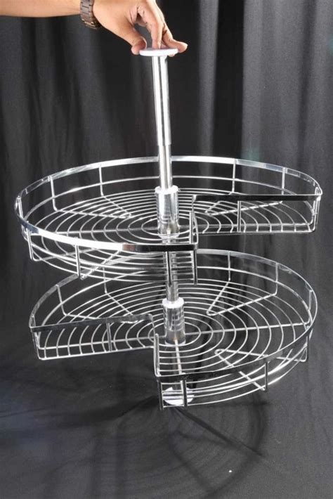 Stainless Steel 18 Inch Carousel Ss Kichen Basket At ₹ 2450 Piece In Rajkot