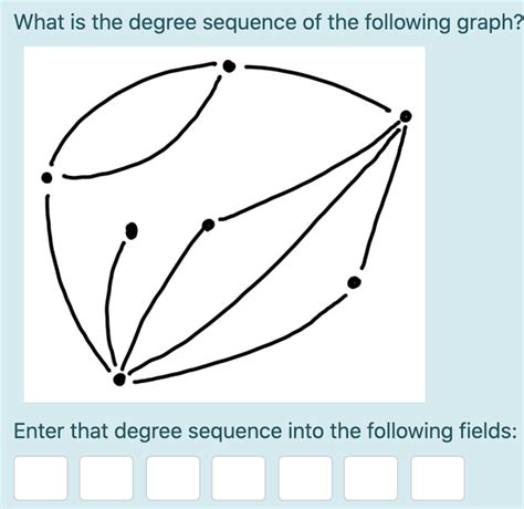 Solved What Is The Degree Sequence Of The Following Graph