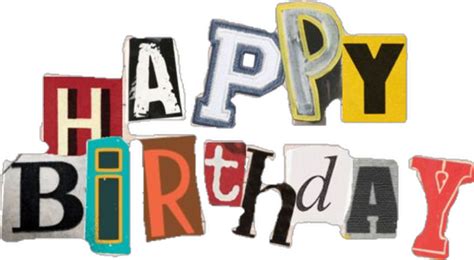 Happy Birthday Bestie Abecedario De Revista Happy Birthday Letras De