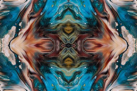 파란색과 갈색 패턴의 추상적인 이미지 사진 Unsplash의 그림 이미지