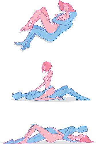 Sexual Position Icons Sex Positioning Royalty Free Vector