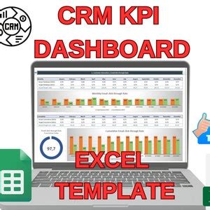 CRM KPI Dashboard Excel Template Excel KPI Report Template Dynamic Reporting Template