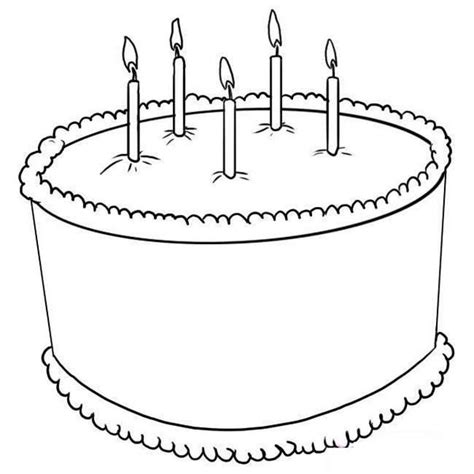 生日蛋糕简笔画 简笔画 亲子图库 太平洋亲子网