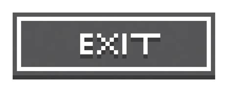 Exit Button Pixel Art Maker