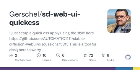 Github Gerschel Sd Web Ui Quickcss I Just Setup A Quick Css Apply Using The Style Here Https