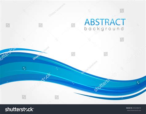 Abstract Background Blue Waves Stock Vector Royalty Free 255236674