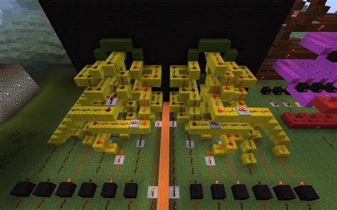 Redstone 4 Bit To Decimal Manual Counter Minecraft Map