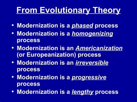 Modernization Theory PPT Science