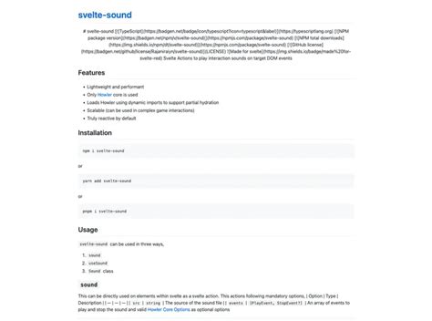 svelte sound by rajaniraiyn a svelte template built at lightspeed