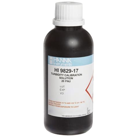 Hanna Hi9829 17 Turbidity Calibration Solution 20 Fnu 230ml