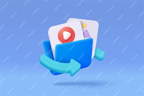 Premium Vector 3d File Transfer Of Document In Folder File Transfer Encrypted Form Connection