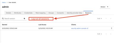 Ux Review Add Log Out All Sessions In The User Sessions Tab · Issue