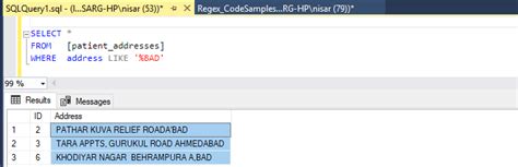 T Sql Regular Expression Like Operator And Its Use Cases Coding Sight