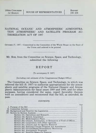Excerpt From National Oceanic And Atmospheric Administration Atmospheric And Satellite Progran