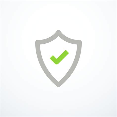 Premium Vector Shield Check Mark Line Icon Vector Illustration
