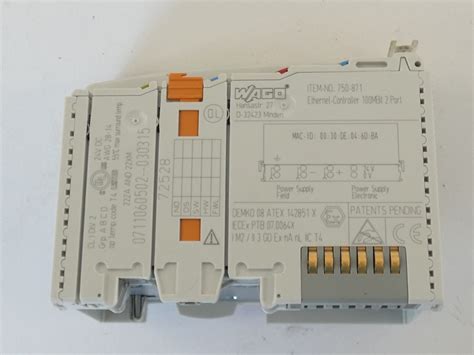 Wago 750 871 Ethernet Controller 100mbi 2 Port Gpm Surplus