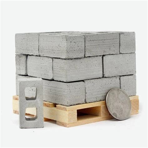 Mini Materials 1 12 Scale Pallet Of Mini Cinder Blocks 24 Pack — Nerdzoic Toy Store