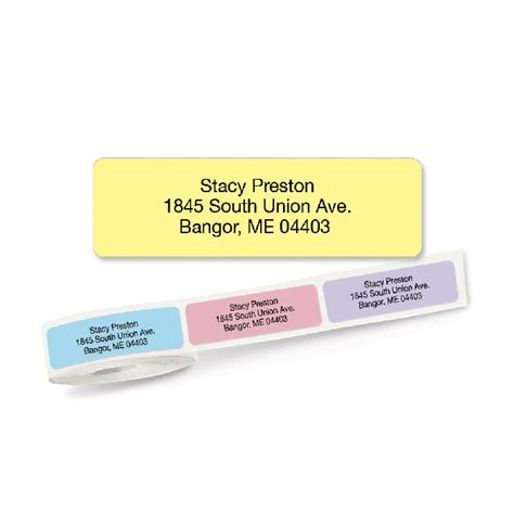Address Labels Return Address Color Print