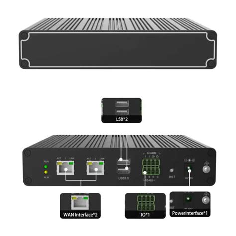 Industrial Ai Algorithm Embedded Computer With Face Recognition Rj45