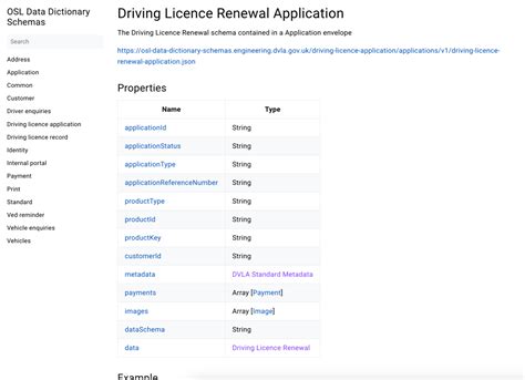 working with json schema dvla engineering