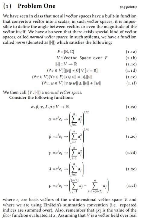 Solved 1 Problem OneWe Have Seen In Class That Not All Chegg Com